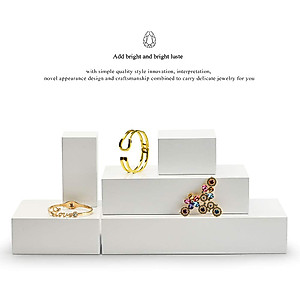 Oirlv Solid Wood Minimalism Style Jewelry Display Stand Showcase Jewelry Organizer Square Holder (SM05205)