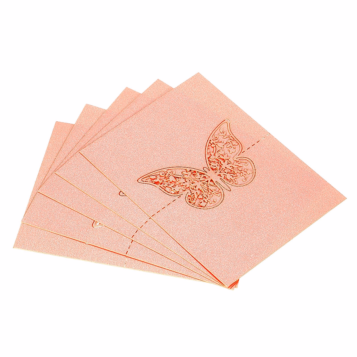 YOKIVE Place Cards for Table Setting, 50Pcs Name Cards Wedding Place Cards Table Place Cards Blank Card for Wedding Reception Dinner Party, Pink