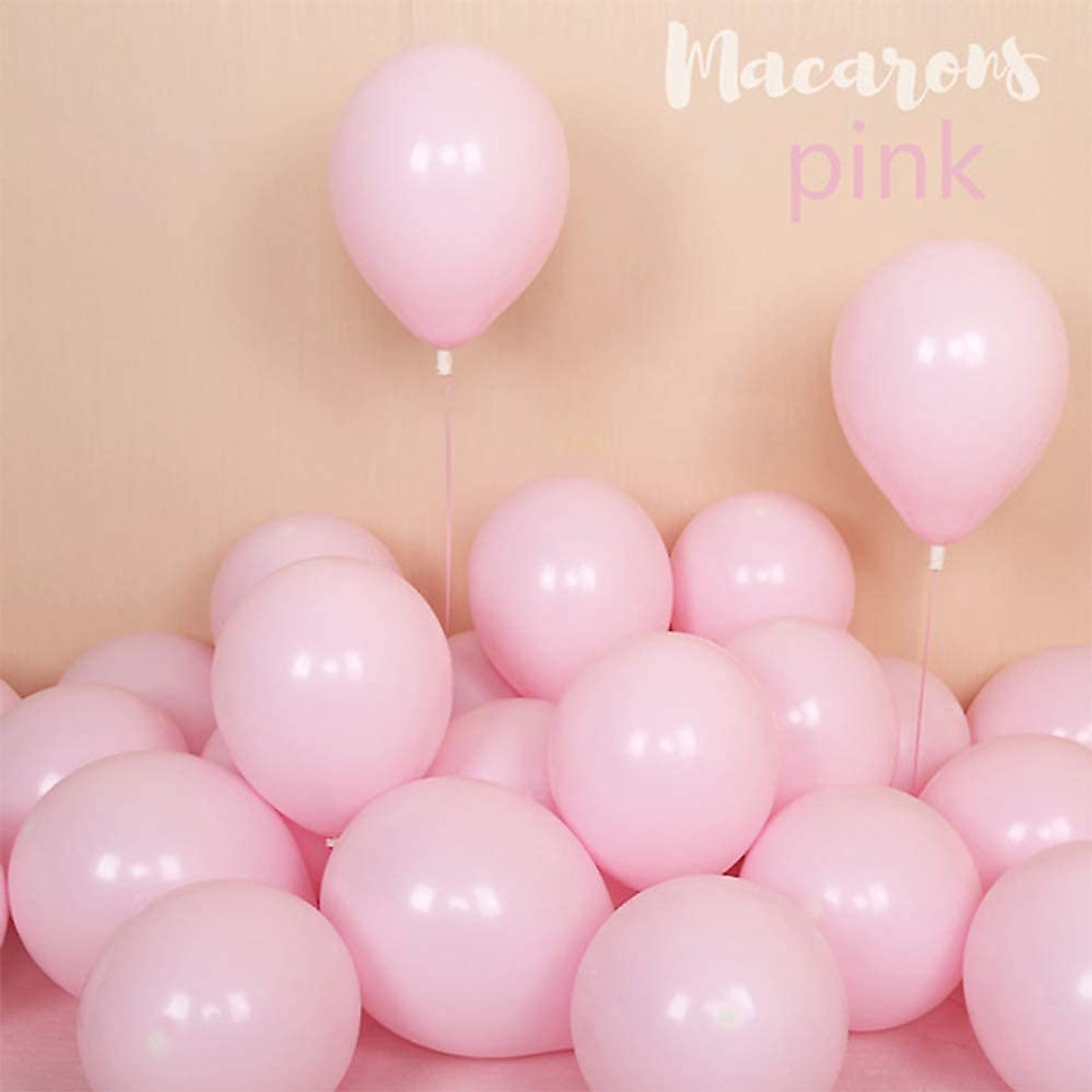 BEISHIDA 50Pcs Light Pink Party Balloons 5 Inch Light Pink Balloon Matte Latex Ballon White Round Balloons for Party Birthday Wedding Graduation Anniversary Baby Shower