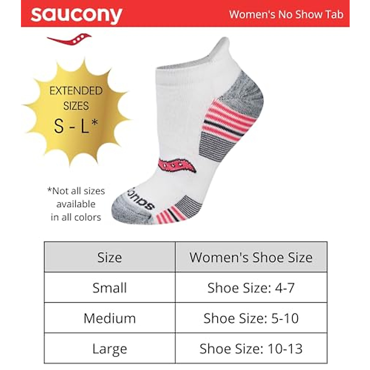 Saucony Women's 8/16 Performance Heel Tab Athletic Socks, Grey Fashion (8 Pairs), Medium