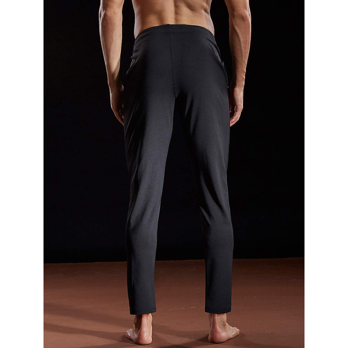 NELEUS Men's Athletic Workout Running Tapered Pants,7006,One Piece of Black,XL