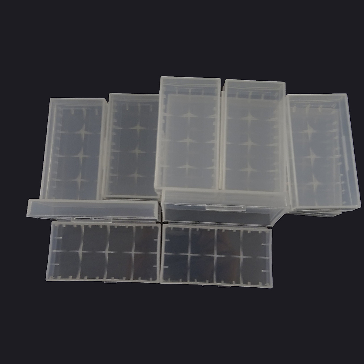 Gocomcom Honbay Pack of 10 Battery Storage Case/Box/Organizer/Holder for 18650 or CR123A Battery