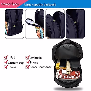 Boys and Girls Cartoon Anime Double Layer Schoolbag School Large Capacity Double Layer Backpack 1