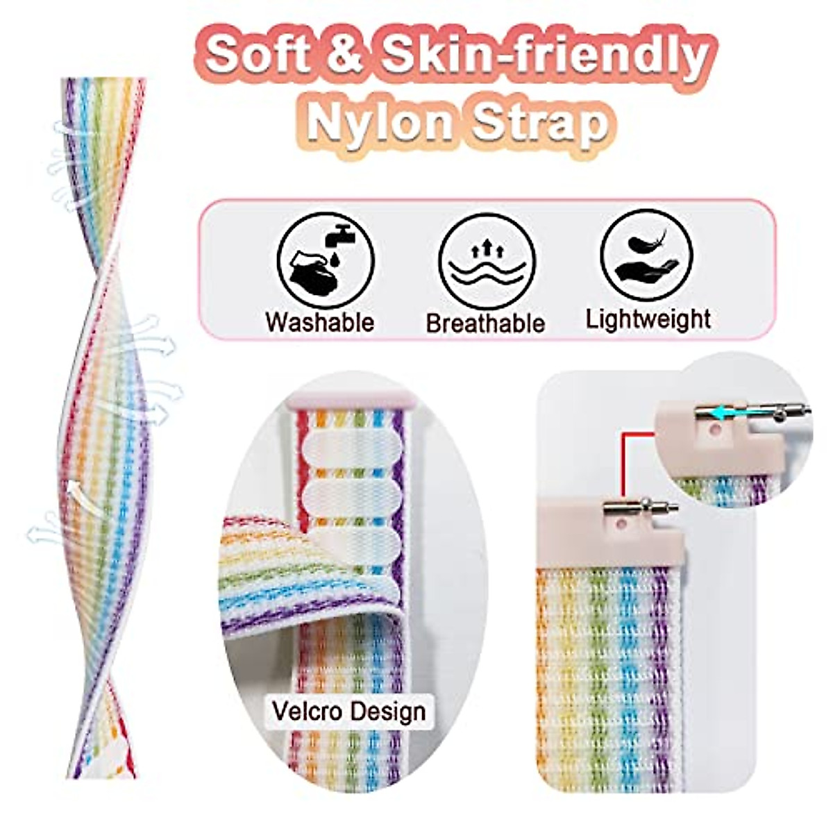 PTHTECHUS Kids Game Smart Watch for Boys and Girls,Smartwatch with 24 Puzzle Games Nylon Strap Dual Cameras Touch Screen Music Player Pedometer Multi-Function for 4-12 Years Children Gifts-Pink