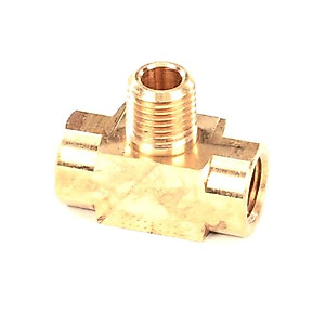 Replacement For Compatible With 8130495 Frymaster Tee, 1/4 Npt Brass Male Branch Genuine OEM FM8130495