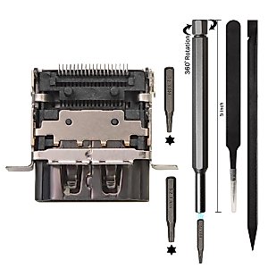 iParto Replacement HDMI Port for Xbox Series S Display Socket Jack Connector Replacement Repair Kit for XSS Console with Tools M1097399