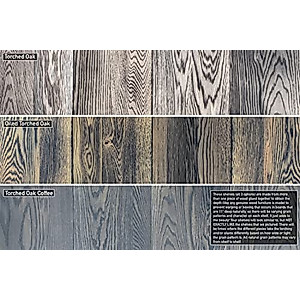 Urban Legacy Modern Hardwood Floating Accent Shelves | Set of 2 | Torched Finish (36" x 7" x 2", Torched Oak)