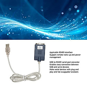 VINGVO USB to RS485 Adapter, USB2.0 to RS485 Serial Adapter Plastic Metal for Laptop