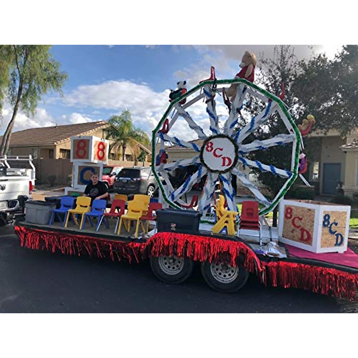 Blukey 10 Feet Long Roll Gold Foil Fringe Garland Pack of 2 Shiny Metallic Tassle Banner | Ideal for Parade Floats, Bridal Shower, Bachelorette, Wedding, Birthday | Wall Hanging Fringe Garland Banner