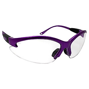 Birdz Eyewear Flamingo Women's Work Safety Glasses Bifocals Readers Purple Frame + 2.0 Magnification Clear Lenses