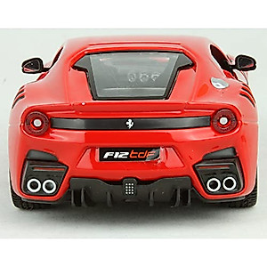 Bburago Ferrari F12 TDF, Red 26021R - 1/24 Scale Diecast Model Toy Car, unisex-child