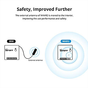SONOFF Mini R2 10A Smart WiFi Wireless Light Switch, Universal DIY Module for Smart Home Automation Solution, Works with Alexa & Google Home Assistant, Compatible with IFTTT, No Hub Required (5-Pack)