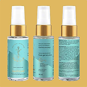 Manilla Triple Facial Moisturizing Lotion with Hydreïs, Cucumber Extract and PCA Sodium for All Skin Types, 1 Fl Oz I Emulsion Moisturizer, Face Hydrating Moisturizer, Suitable for Vegans