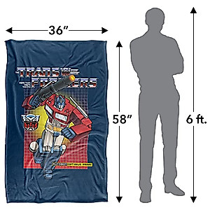 Transformers Optimus Prime Silky Touch Super Soft Throw Blanket 36" x 58"