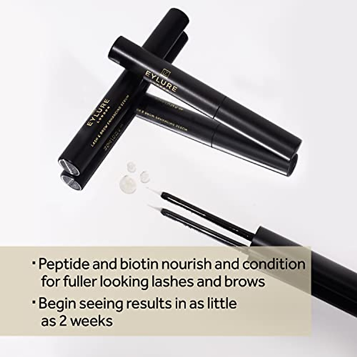 Eylure 2in1 Lash & Brow Enhancing Serum, 3.5 ml | See Results in 2 Weeks Clear