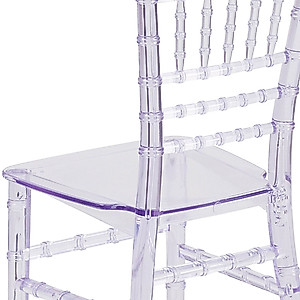 Flash Furniture HERCULES 10 Pack Childâ€™s Transparent Crystal Resin Party and Event Chiavari Chair for Commercial & Residential Use