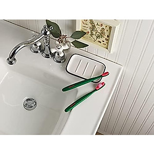 Euthymol] Classic Toothbrush, Large - Full Head, Soft Bristle Triple Curve Manual Toothbrush for Maximum, Efficient Cleaning and Sensitive Gums and Teeth