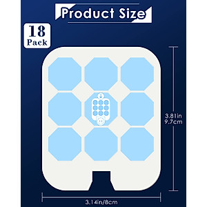 PACETAP 18 Pack Replacement Glue Boards for Dynatrap DT3005W Dot and Safer Home SH502, Indoor Outdoor Dynatrap Refills Glue Card, Sticky Refillable Glue Boards for Dynatrap