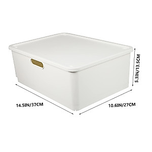 BESPORTBLE Storage Bin with Lid 1pc Box Box Japanese Storage Box Kids Organizer Bins Storage Bins with Lids Plastic Organizer Box Box Bin Organizer Sundry Box Desktop Sundries Bin