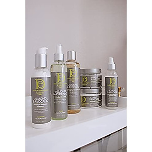 Design Essentials Natural Almond & Avocado Anti-frizz Curl Defining Gel, white, 12 Fl Oz