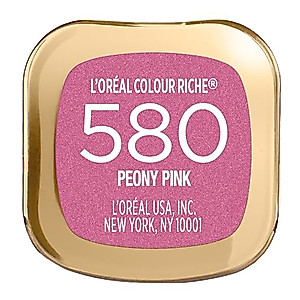 L’Oréal Paris Colour Riche Original Creamy, Hydrating Satin Lipstick with Argan Oil and Vitamin E, Peony Pink , 1 Count