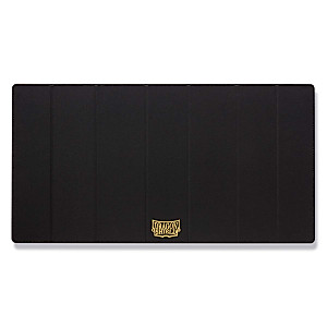 Dragon Shield Magic Carpet 500+ Black & Black Durable Magnetic Leather Deck Box Storage Case Protector