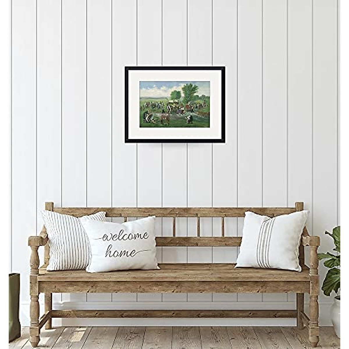 Imagekind Framed Print Entitled, Handcart Pioneers C. C. A. Christensen by Celestial Images | 28x22