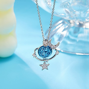 INERRWIX To My Beautiful Granddaughter Daughter Necklace Special Star in the Universe Necklace for Women (To My Granddaughter)