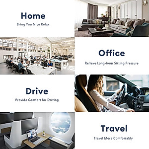 CosyLife 2023 Upgraded Donut Pillow Seat Cushion[ 2 Sets Seat Covers]-Relieve Pain and Pressure for Hip Tailbone & Coccyx, Sciatica | High Density Memory Foam for Office/Home/Travel(Black)