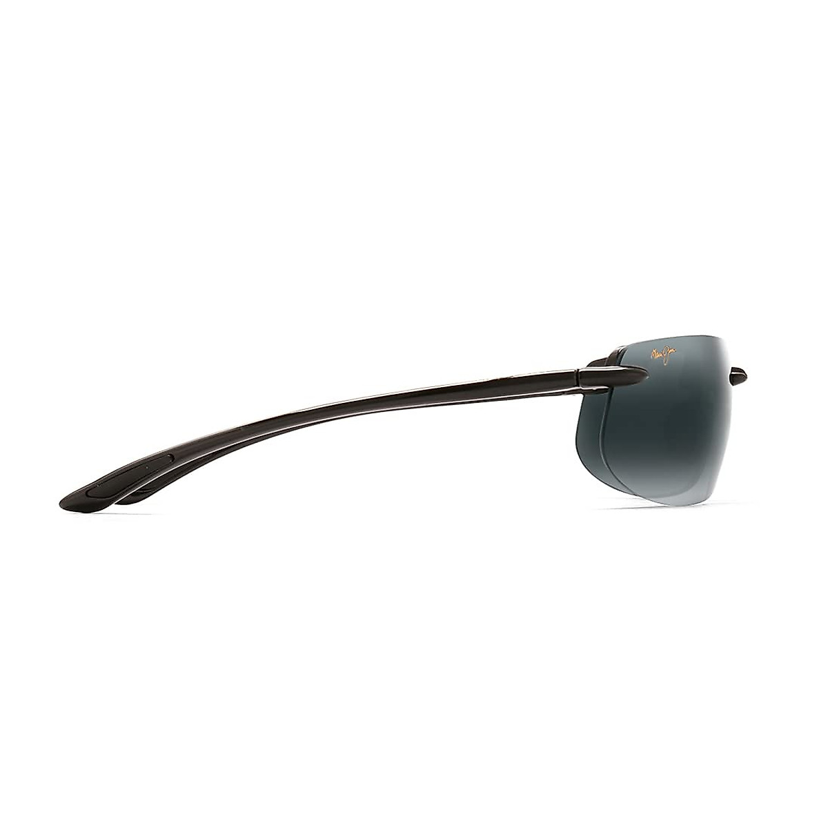 Maui Jim Banyans w/Patented PolarizedPlus2 Lenses Polarized Sport Sunglasses, Gloss Black/Neutral Grey, Large + 2