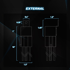 Nilight 50003R Automotive Set 5-Pin 30/40A 12V SPDT with Interlocking Relay Socket and Wiring Harness-5 Pack, 2 Years Warranty