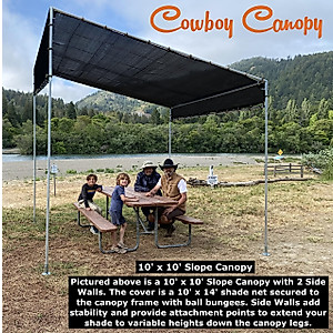 10' x 10' Slope, Lean-to Canopy Fittings Kit, DIY Metal Carport Frame Parts, 1" EMT