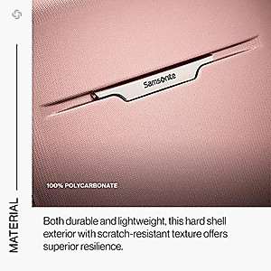 Samsonite Winfield 3 DLX Hardside Expandable Luggage with Spinners, Checked-Large 28-Inch, Rose