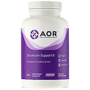 AOR, Strontium Support II, Mineral Support for Bone Health, Vegan, Non-GMO (120 Caps)