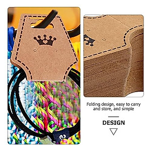 VOSAREA 100pcs Decor Choker Display Card for Jewelry Necklace displaying Cards Hair Band Cards Display Cards for Jewelry Necklace Cards Jewelry Supplies Paper Earring Card Crown