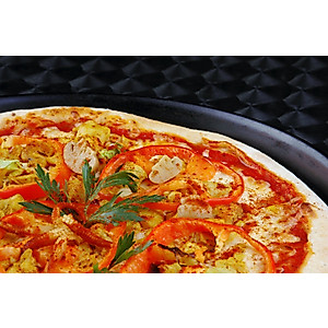 Pastry Chef's Boutique French Blue Steel Round Pizza Pan - Ø 14.1'' - Made in France