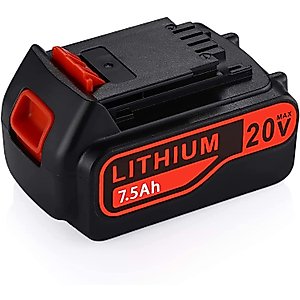BATTOOL Upgraded 7500mAh 20V LBXR20 Replacement Battery for Black and Decker 20V Lithium Battery LB20 LBX20 LBXR2020-OPE LBXR20B-2 LBX4020