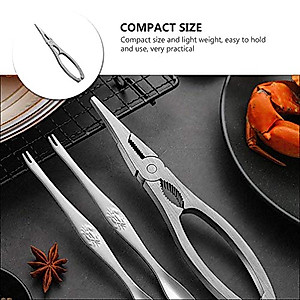 YARNOW Nut Cracking Tools Crab Leg Crackers Lobster Crackers Stainless Steel Shellfish Crab Claw Seafood Tools Nut Crackers for Eating Crab Crackers
