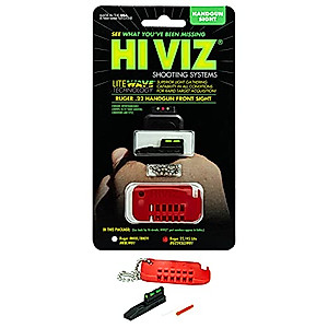 HIVIZ RG2245LLW01 Interchangeable Front Handgun Sight for Ruger 22/45 Lite Model