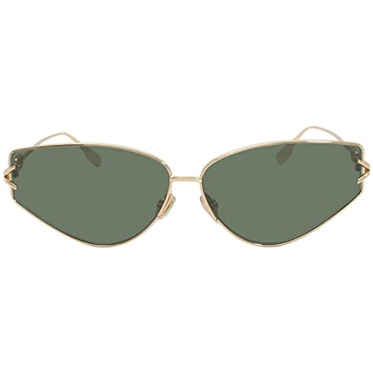 Dior Christian DiorGipsy2 DDB07 Sunglasses Women's Gold Copper/Green Lenses 62mm