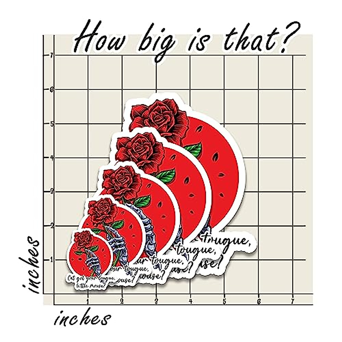 Miraki Cat Got Your Tongue Little Mouse Sticker, Smut Stickers, Romance Stickers, Water Assitant Die-Cut Vinyl Stickers Decals for Laptop Phone Kindle Journal Water Bottles, Stickers