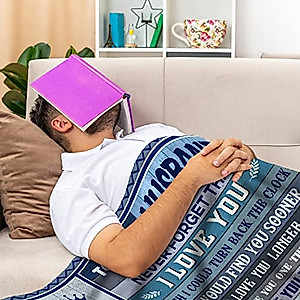 Sqovulw Gifts for Husband Gifts for Fathers Day Husband Gifts from Wife Husband Birthday Gift for Husband for Husband to My Husband Wedding for Him Throw Blanket 60x50 Inch