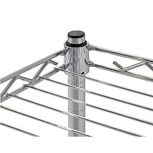 Muscle Rack WS181018-C Steel Adjustable Wire Shelving, 3 Shelves, Chrome, 18" Height, 18" Width, 264 lb. Load Capacity