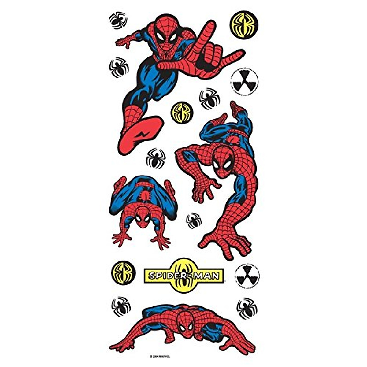 Marvel Spiderman Backpack for Boys Girls Kids -- 2 Pc Bundle With 16" Marvel Comics Spiderman School Backpack Bag with Stickers (Spiderman School Supplies)