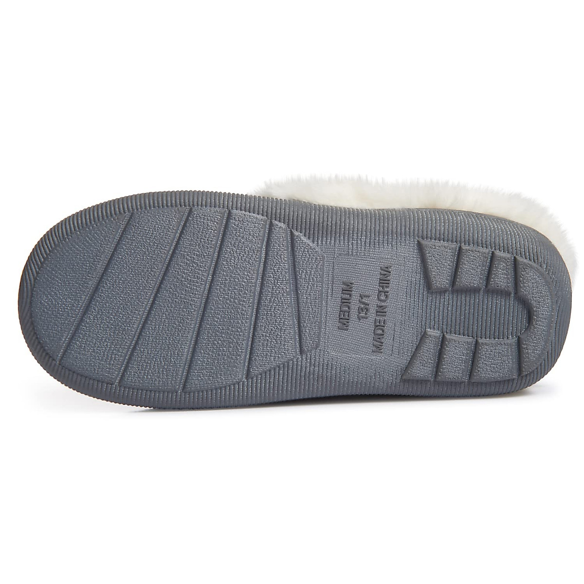 Lucky Brand Little Girls Rugged Microsuede Clog Slippers, Fuzzy Warm Bedroom Slipper, Kids Cozy Slip On House Shoes, Light Blue, Size 2-3