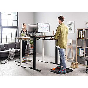 FEZIBO 75 Inch L Shaped Standing Desk with Standing Desk Anti Fatigue Mat