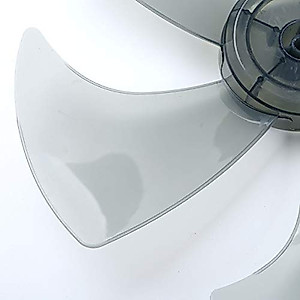 TiaoBug 14 Inch Plastic Fan Blade 5 Leaves with Nut Cover Stand/Table Cooling Fanner Blade Replacement Accessories Grey One Size