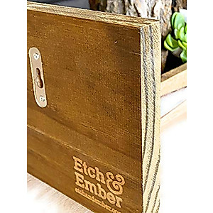 Etch & Ember Funny Bathroom Signs - Nice Butt - Farmhouse Style Decor - Rustic Wood Sign - 5.5" x 7.5" x 3/4"