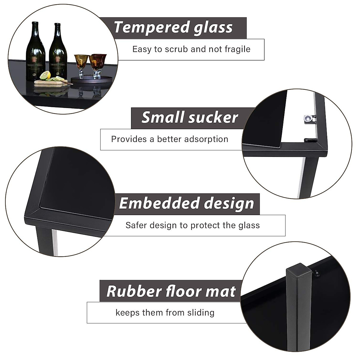 JUMMICO 4 Pieces Patio Furniture Set Modern Conversation Set Outdoor Garden Patio Bistro Set with Glass Coffee Table for Home, Porch, Lawn (Yellow)