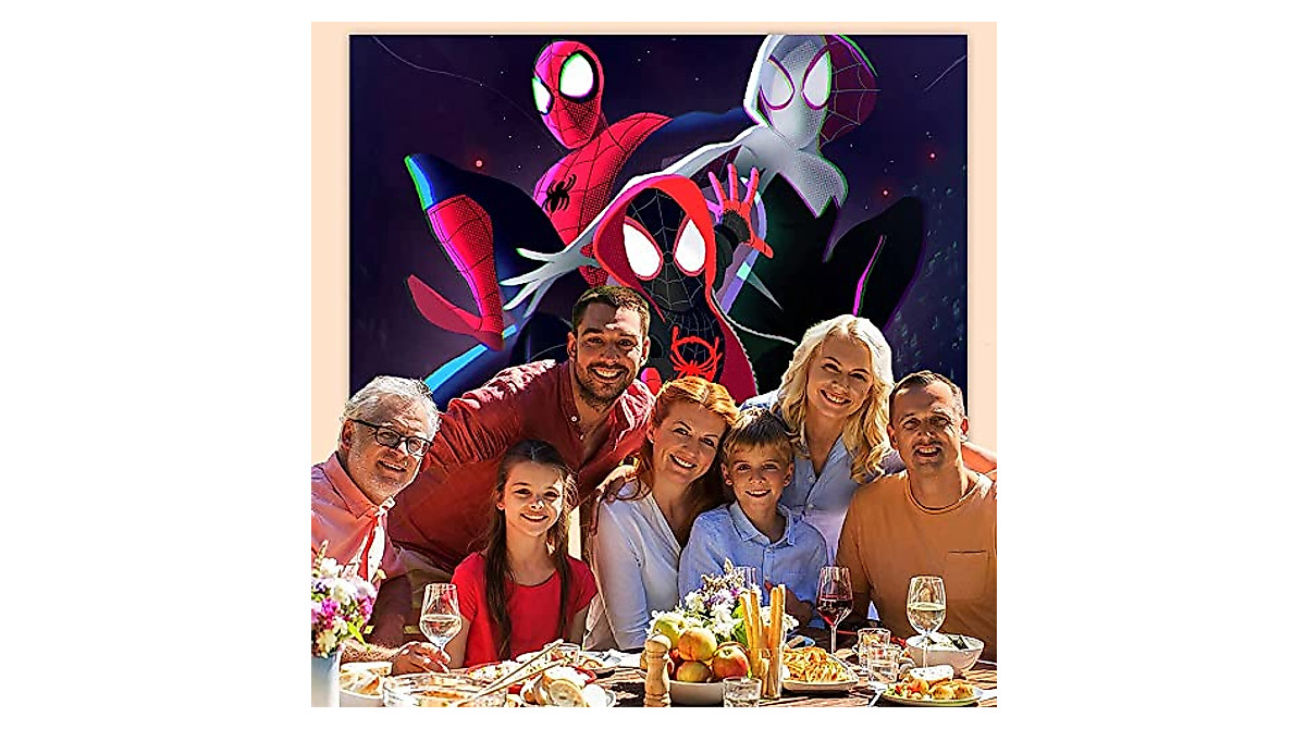 Spider Hero Miles Morales Backdrop for Kids' Birthday & Events